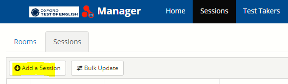 Create a test session